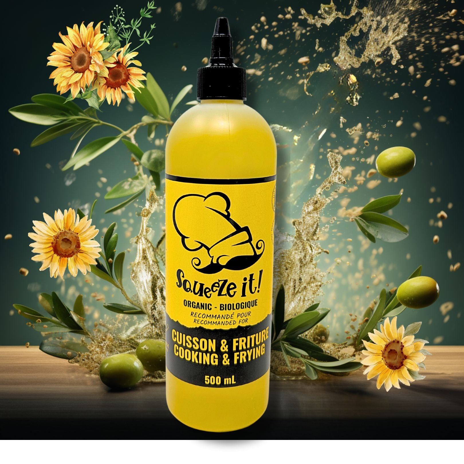 Mélange à cuisson "SQUEEZE IT" cooking oil mix- 6 X 500mL – Olive ...